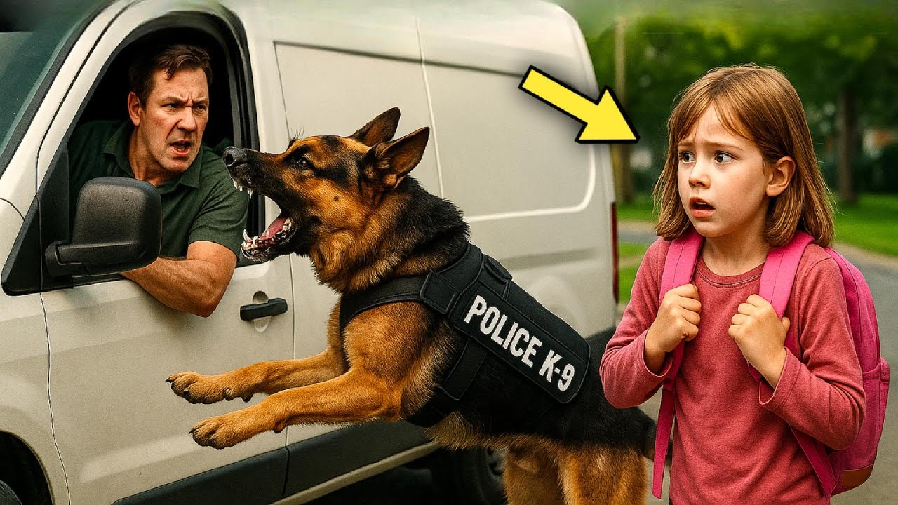 Hero K9 Stops Girl From Entering Van — What He Exposed Behind the Wheel ...