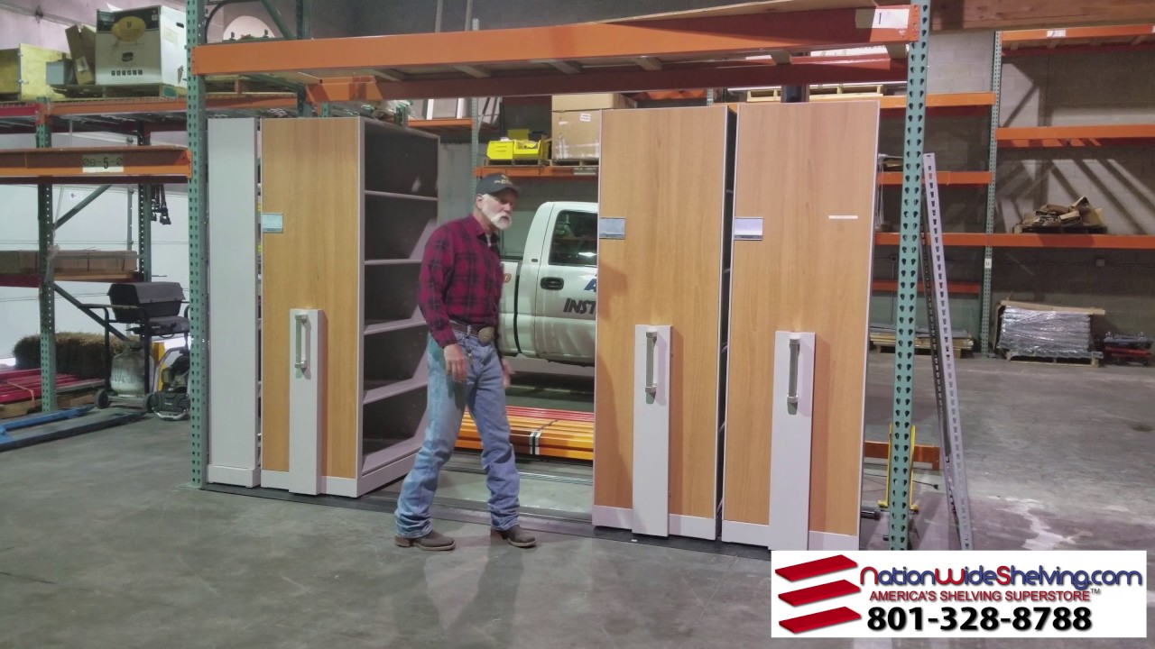 Mobile Shelving Under Pallet Rack | 801-328-8788 | NationWide Shelving ...