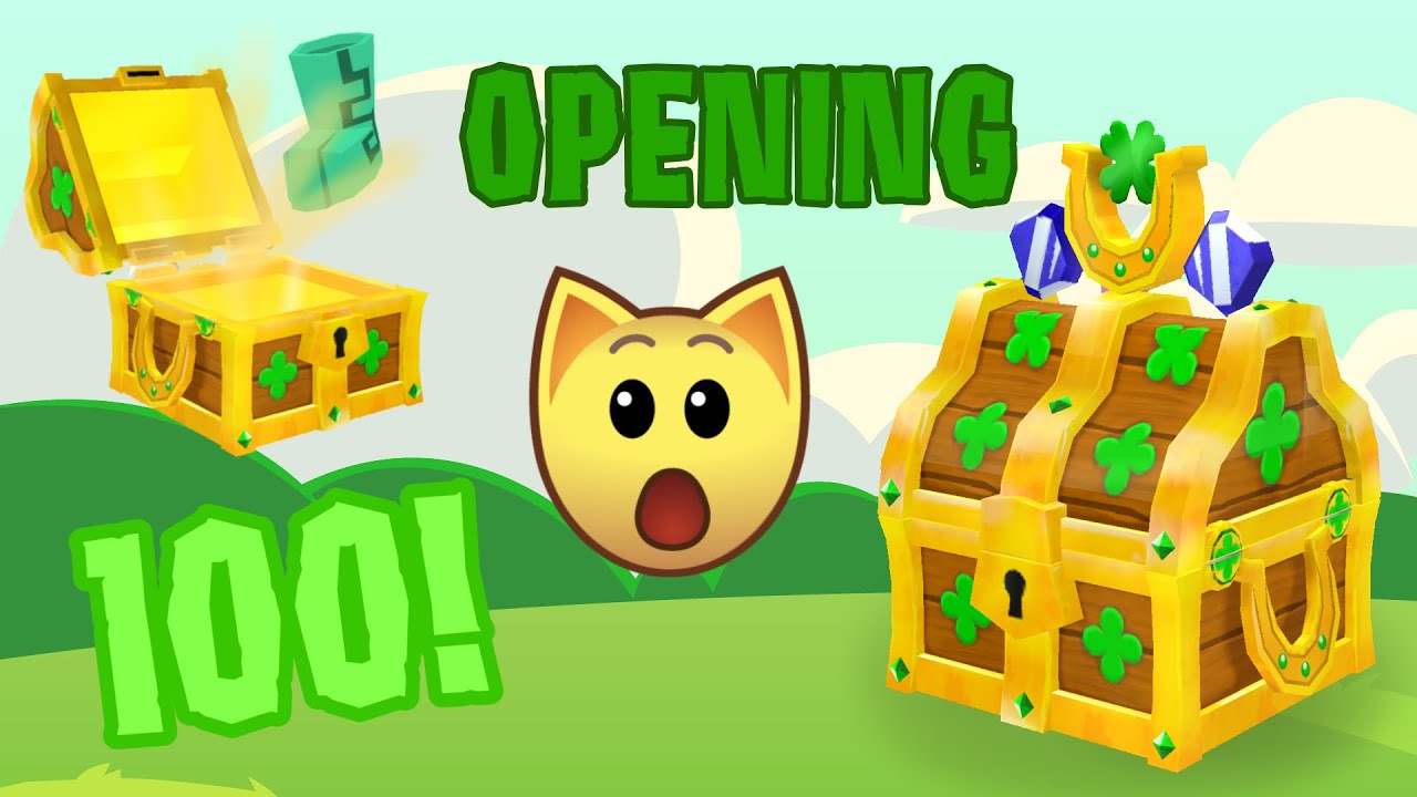 OPENING 100 LUCKY TREASURE CHESTS?! *RARE ITEMS?!* 😱🤩🍀 - YouTube