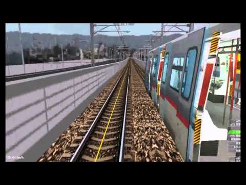 OpenBVE (MTR TCL A-train)港鐵東涌綫列車在KCR九鐵馬鞍山綫(MOSL)(大圍至烏溪沙)大暴走(最高170KM/H ...