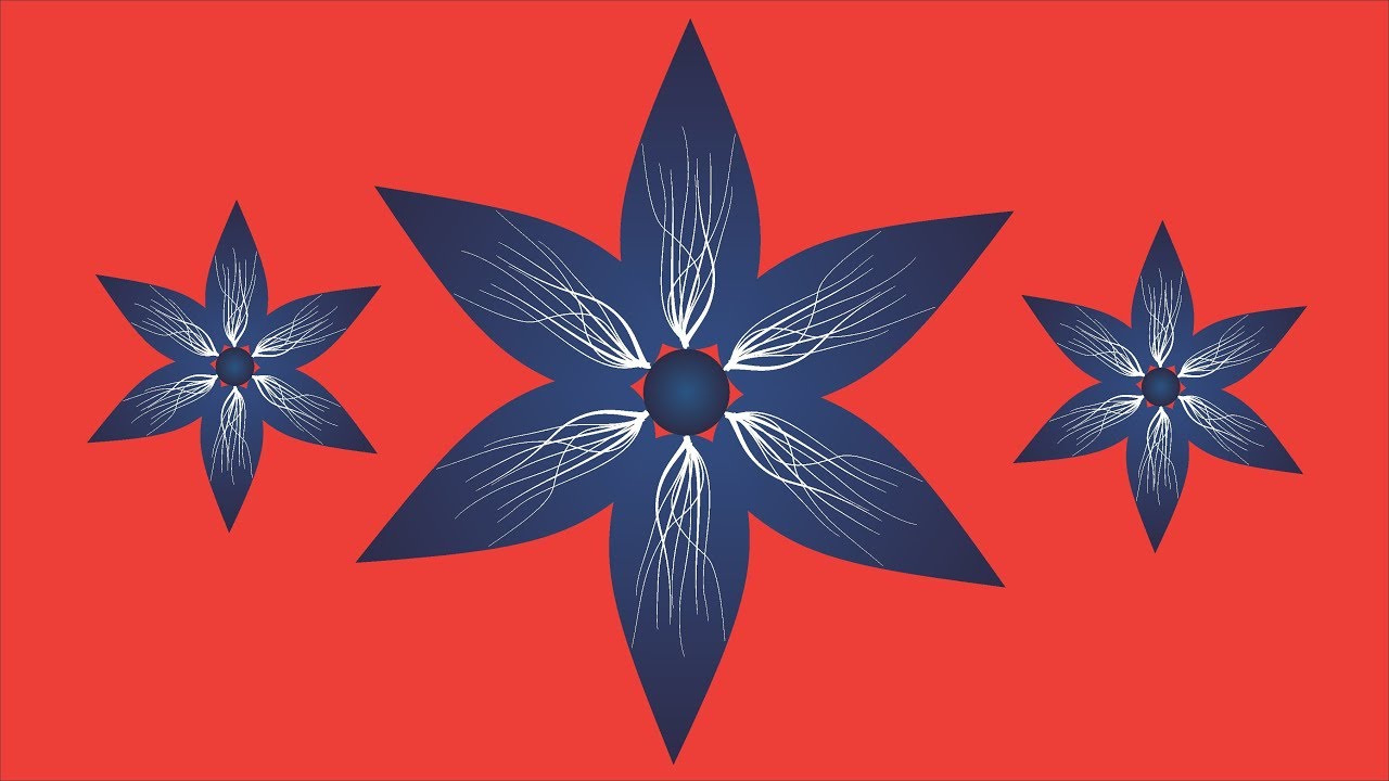 HOW TO MAKE FLOWER DESIGN COREL X7 - YouTube