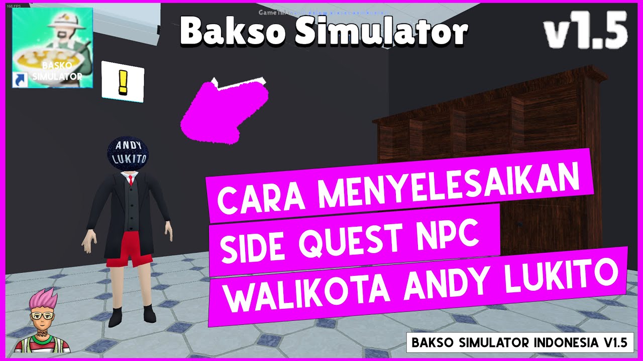 CARA MENYELESAIKAN SIDE QUEST WALIKOTA ANDY LUKITO DI BAKSO SIMULATOR ...