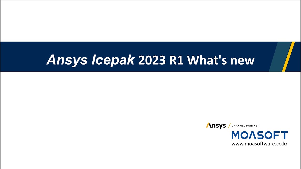Ansys Icepak 2023 R1 What's new : 전자 냉각 & PCB 열해석 및 분석 시뮬레이션 소프트웨어 ...