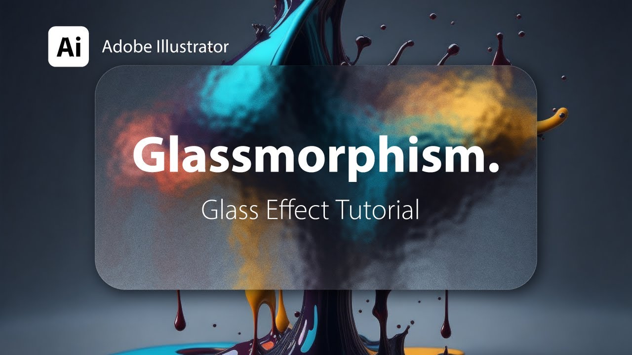 Glass effect tutorial Adobe Illustrator Tutorial - YouTube