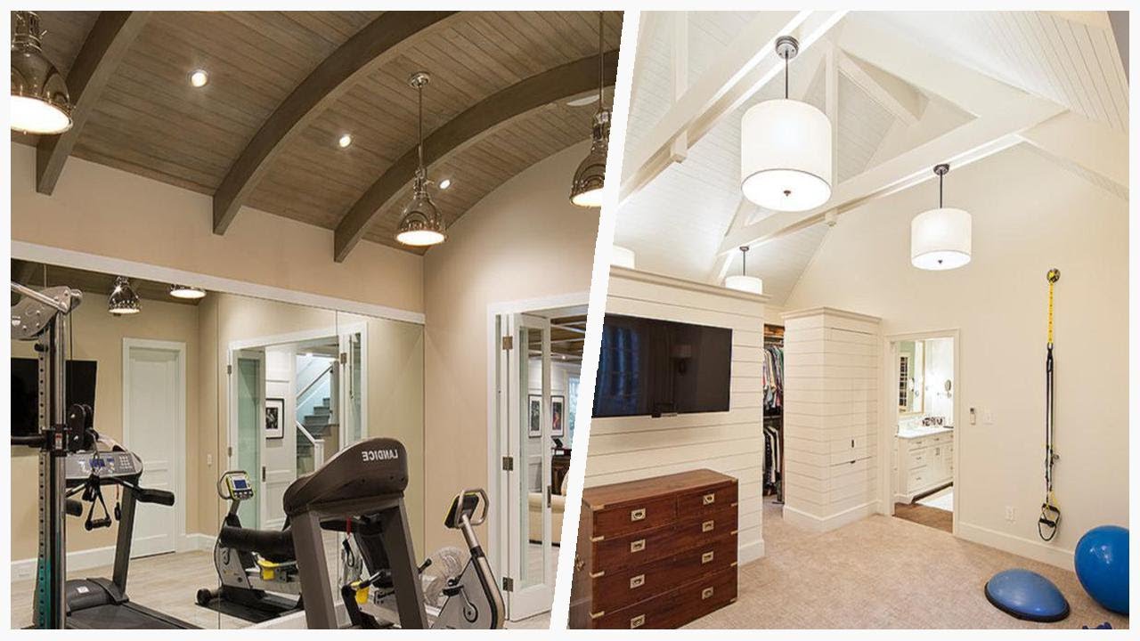 75 Brown Beige Floor Home Gym Design Ideas You'll Love 🔴 - YouTube