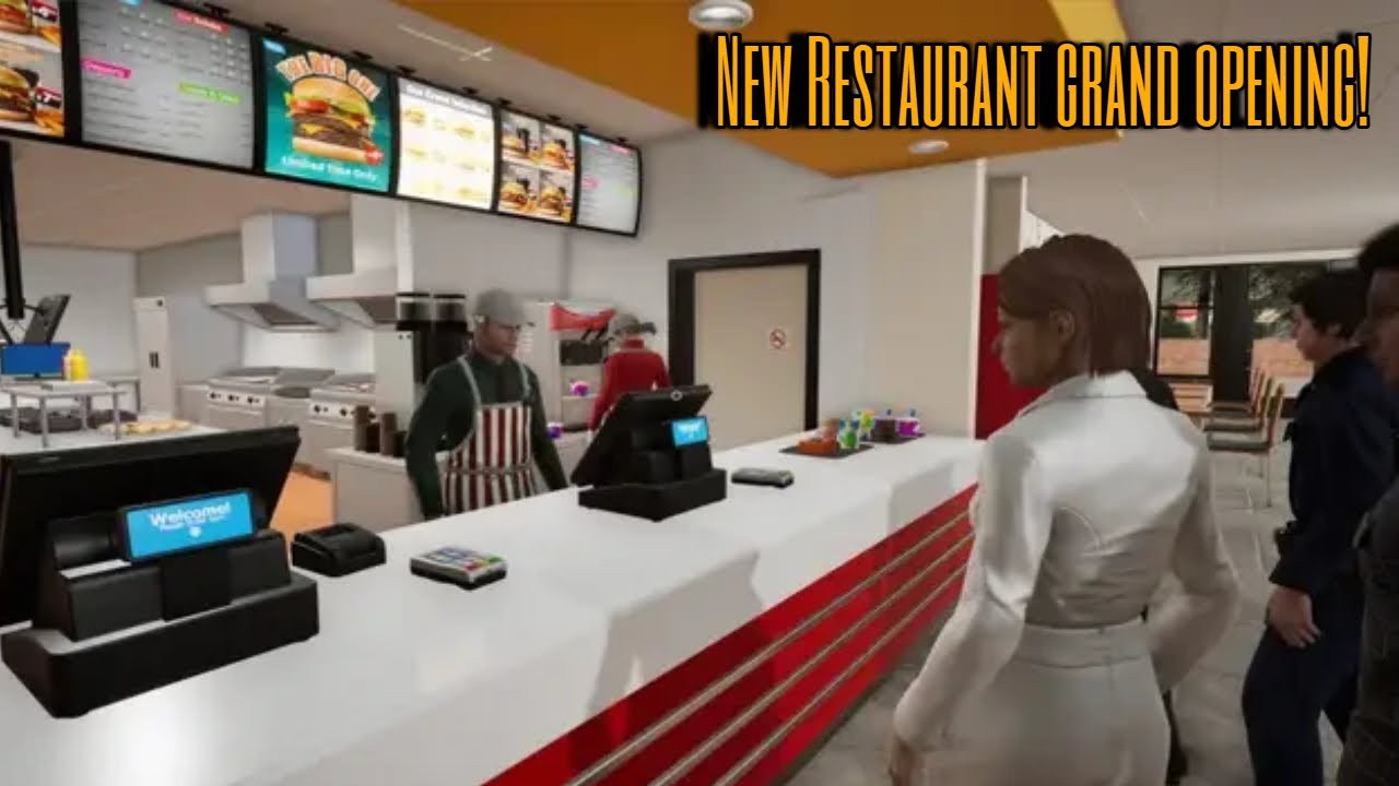 New Restaurant In Town! Fast Food Simulator - YouTube