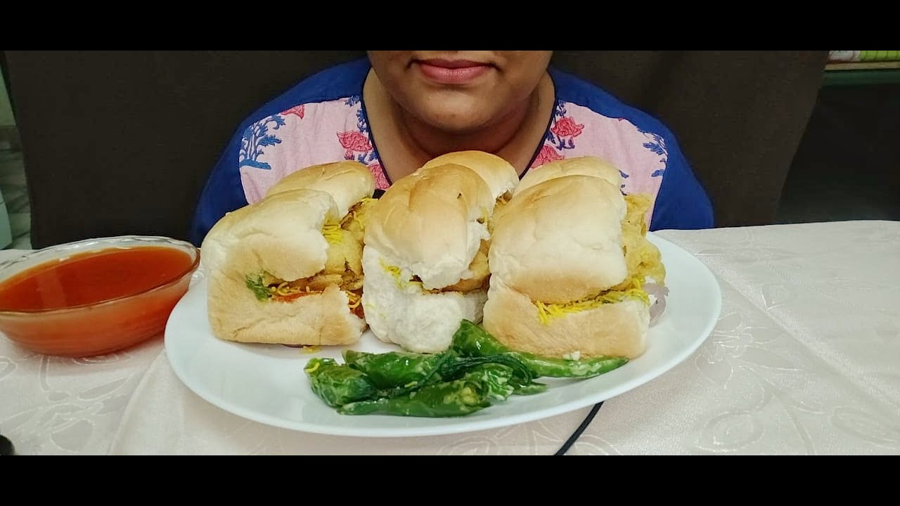 EATING VADA PAV - YouTube
