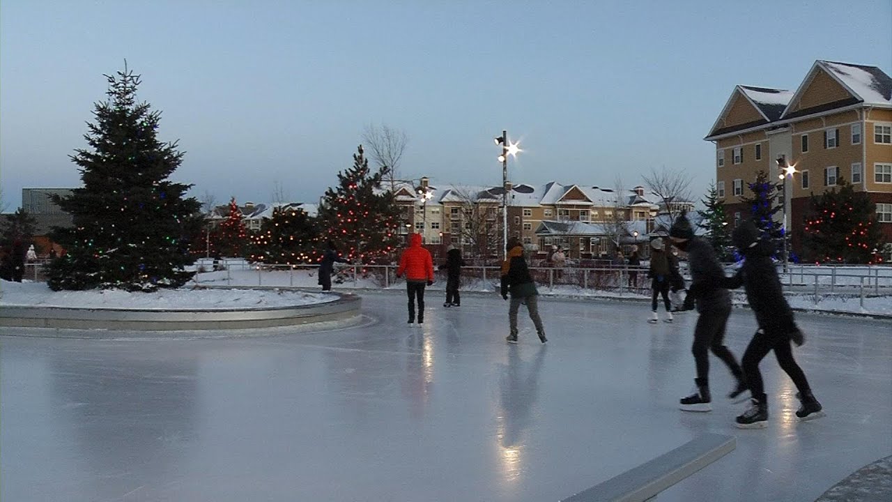 Maple Grove Skating Loop Ready for Skaters - YouTube