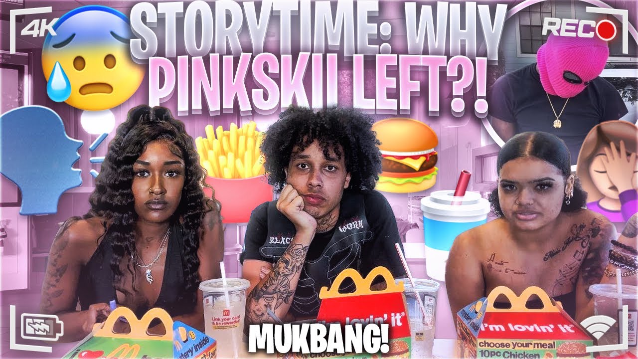 Storytime : Why Pinkskii Left + Mukbang ( Gets intense 😬) @Hoodskiiz ...