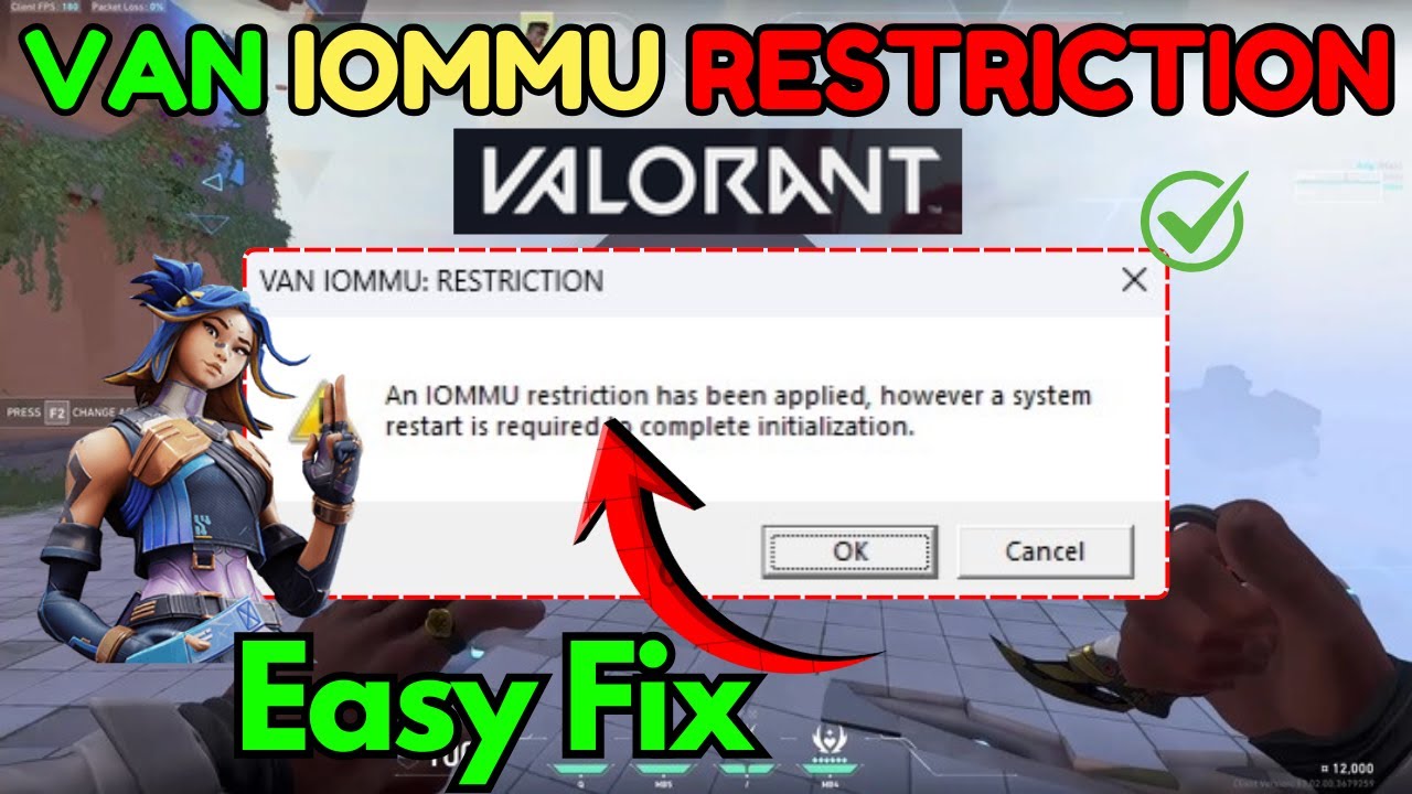 Valorant VAN IOMMU restriction has been applied - YouTube