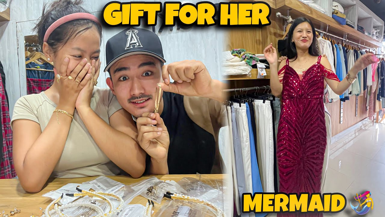 GIFTED MY GIRLFIEND ACCESORIES 😍 // UBIJA MERMAID LOOKS - YouTube