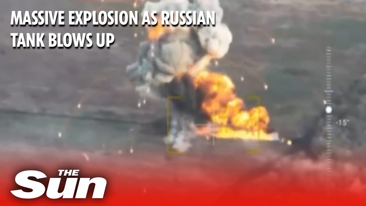 Ukrainian paratroopers blow up Russian BMP-3 tank in MASSIVE explosion ...