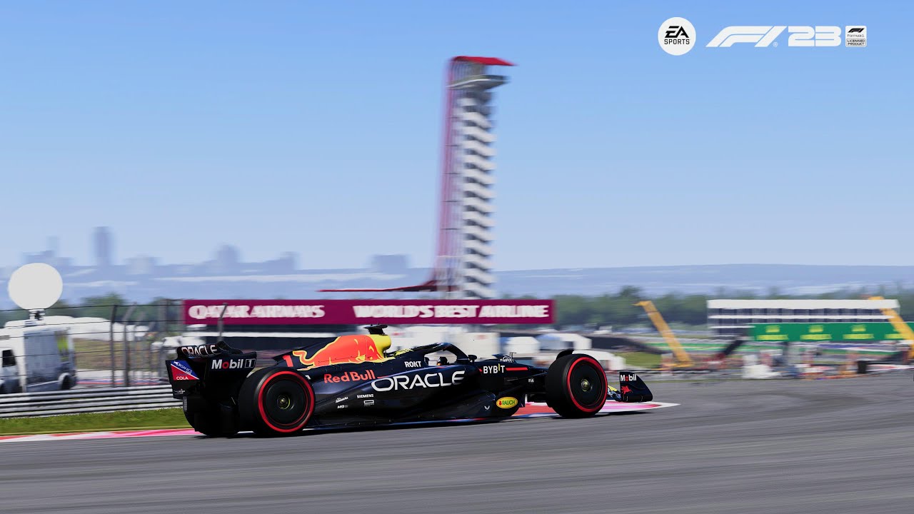 F1 23 COTA Hotlap 1:31.861 (Realistic camera, HUD animation) - YouTube
