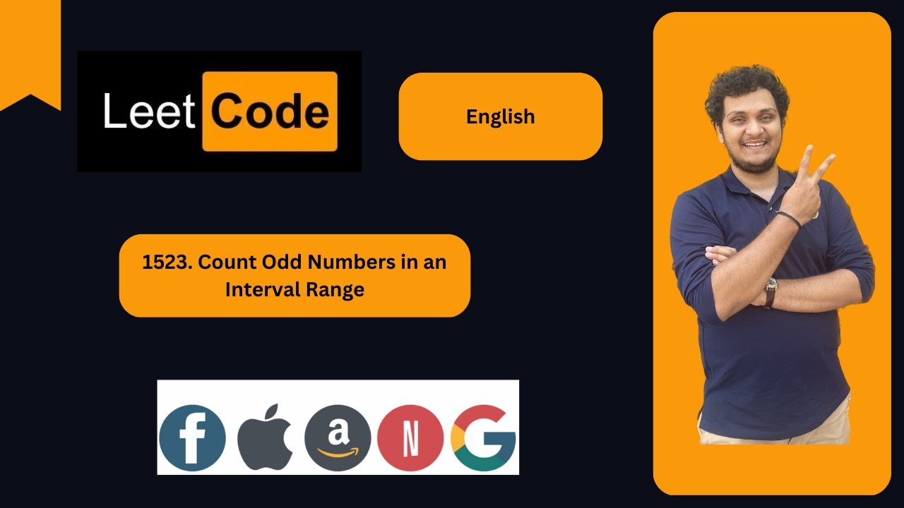 Count Odd Numbers In An Interval Range 1523 Leetcode English count-odd-numbers-in-an-interval-range-1523-leetcode-english