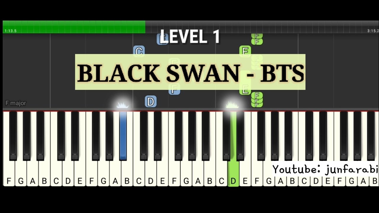 Black Swan Piano Tutorial Lv 1 Bts Youtube