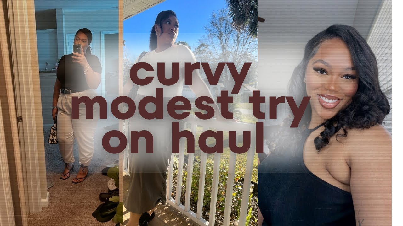 Modest Curvy Try On Haul ft. CIDER - YouTube