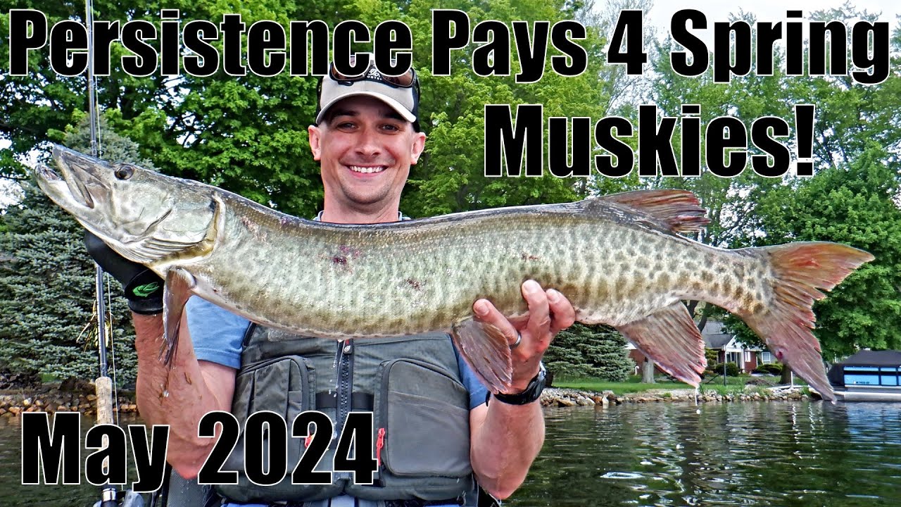 Indiana Kayak Fishing: Persistence Pays for Spring Muskies 5/4/24 - YouTube