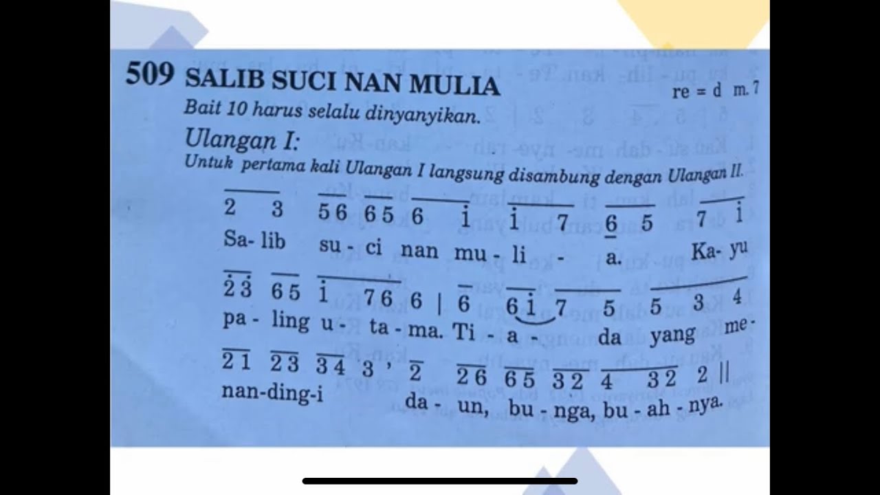 Salib Suci Nan Mulia (PS. 509), do = A - YouTube