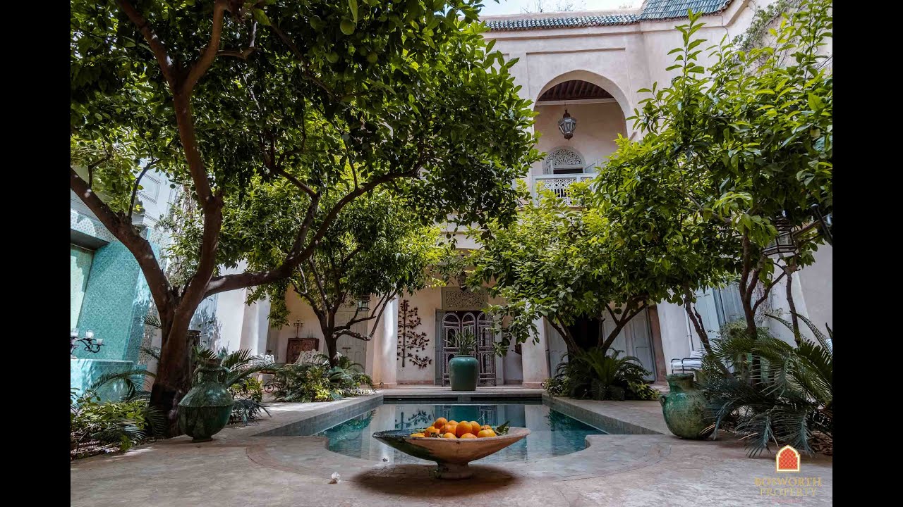 Exceptional Luxury Historical Guesthouse Riad For Sale Marrakech - YouTube