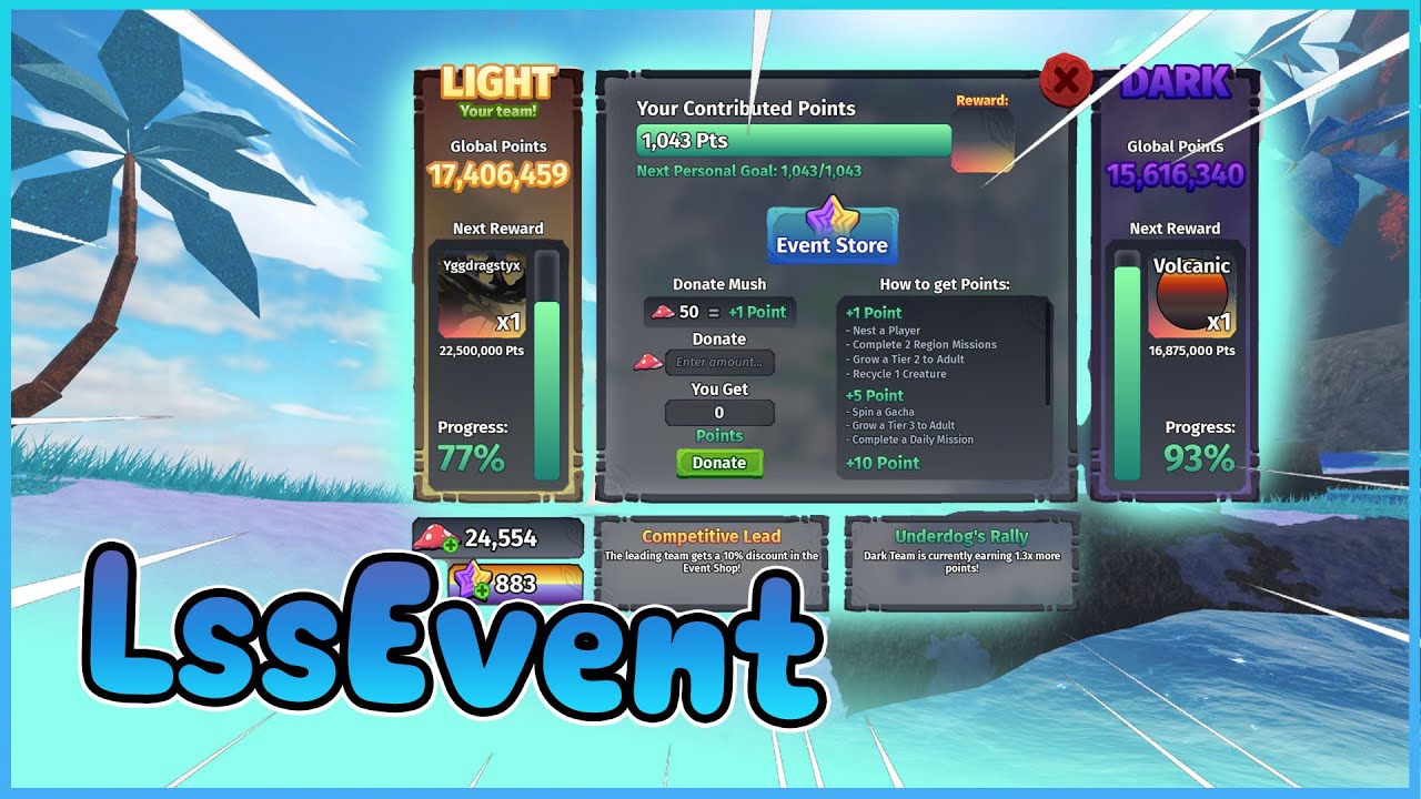 [ 🍄 ] กิจกรรม Lss Event ในปี 2024 !! │ ROBLOX Creature of Sonaria - YouTube