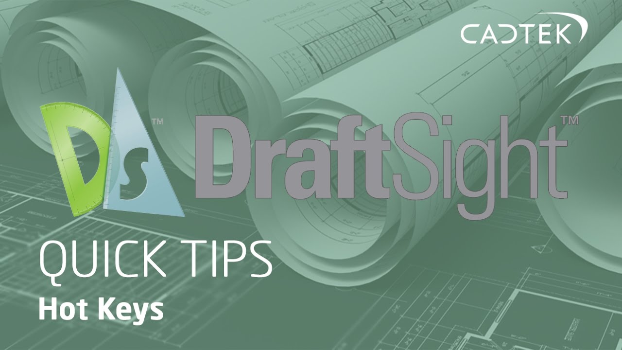 DraftSight Quick Tips: Hot Keys - YouTube