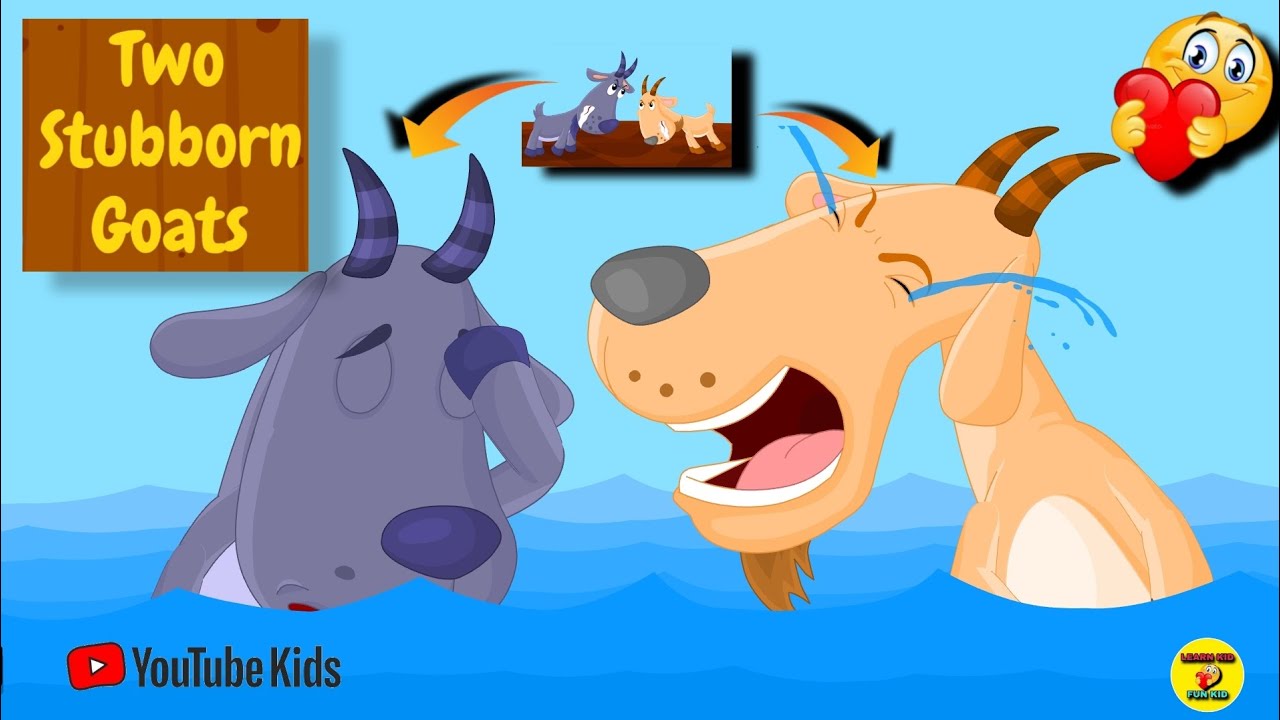 Two stubborn Goats 🐐 | educational story for kid's | youtube kid's ...