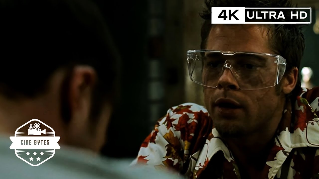 Fight Club (1999) | Chemical Burn | (4K - UHD) - YouTube