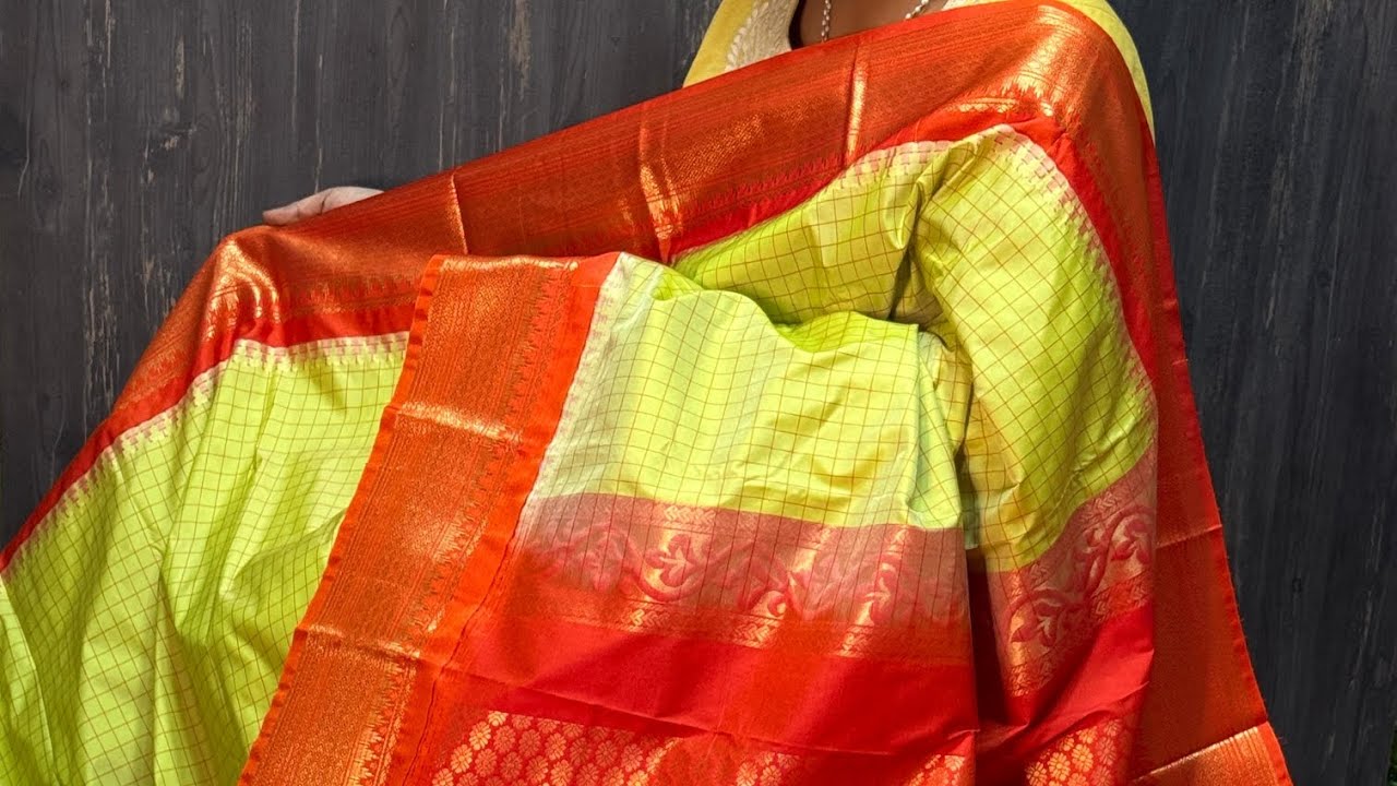 3100/-6 colourw, beautiful Grand Gadwal pattu in semi,contrast borders ...