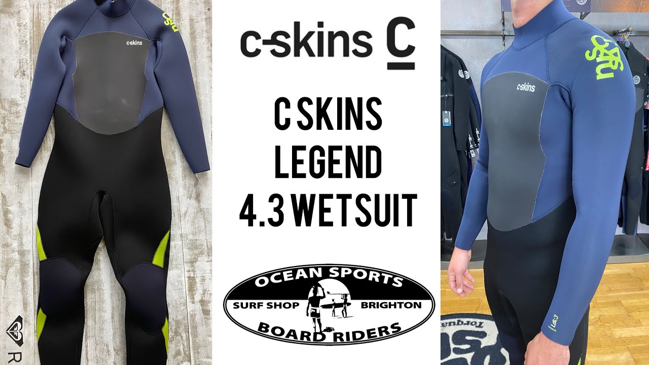C-SKINS Legend 4/3 wetsuit review - YouTube