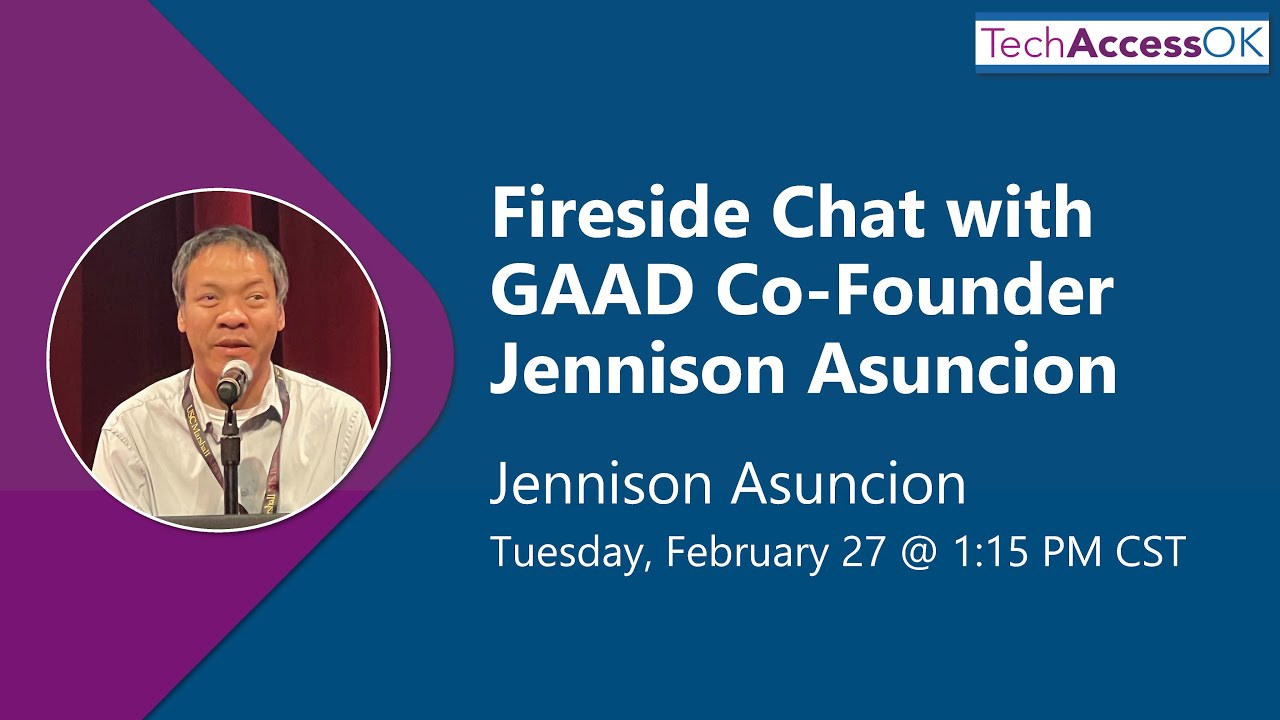 Fireside Chat with GAAD Co Founder Jennison Asuncion - YouTube