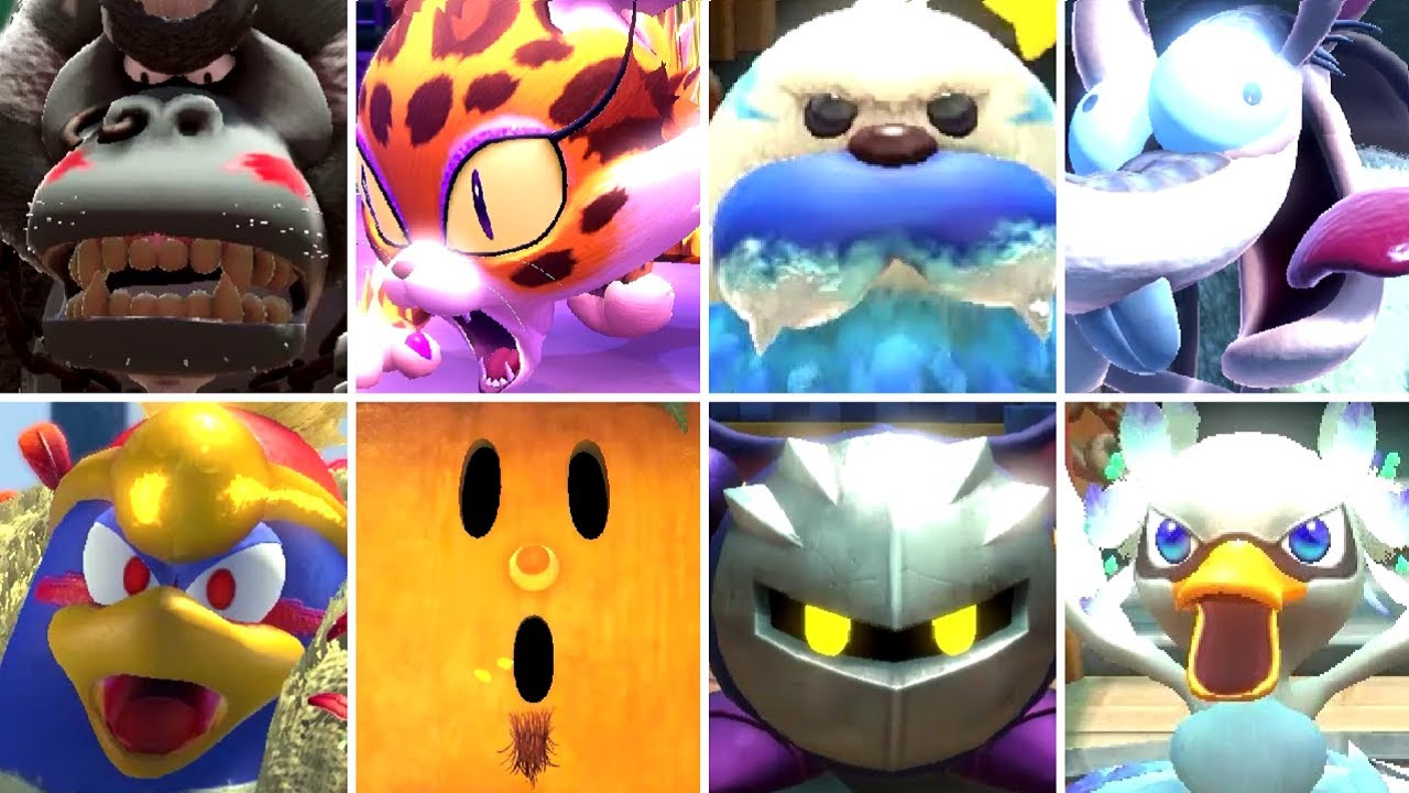 Kirby and the Forgotten Land - All Bosses (The Ultimate Cup) - YouTube