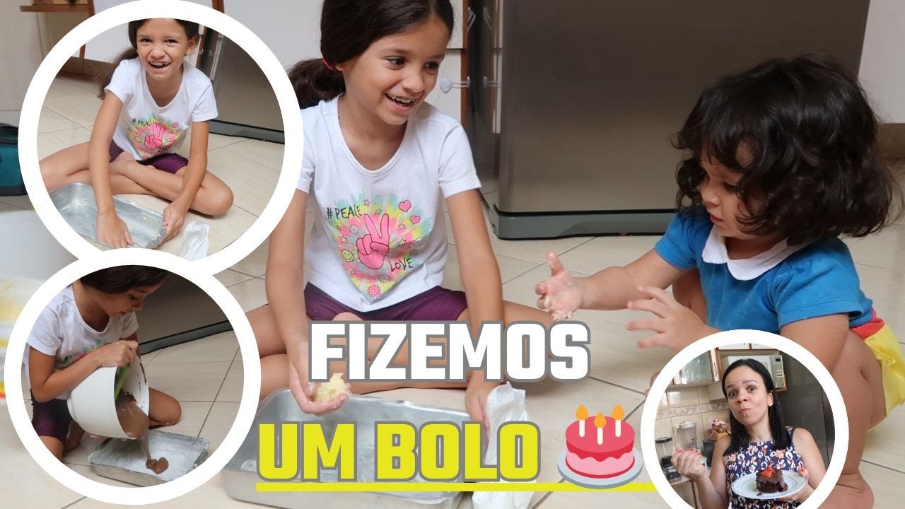 FIZEMOS UM BOLO DE CHOCOLATE - Maya Lima - YouTube