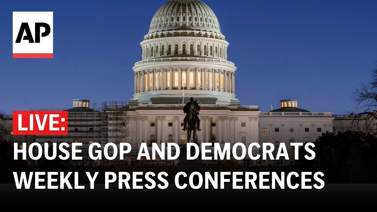 LIVE: House GOP and Democratic leaders give press conference - YouTube