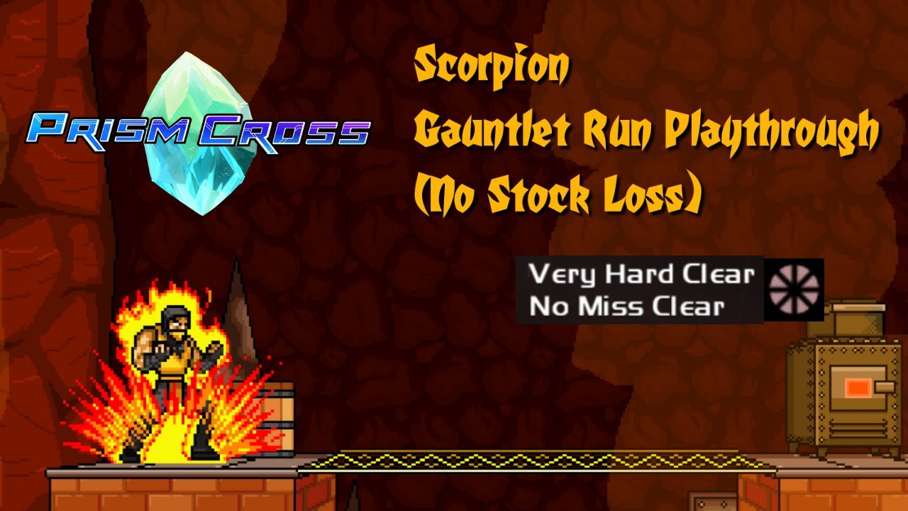 Prism Cross - Scorpion (Mortal Kombat) Gauntlet Run Playthrough (No ...
