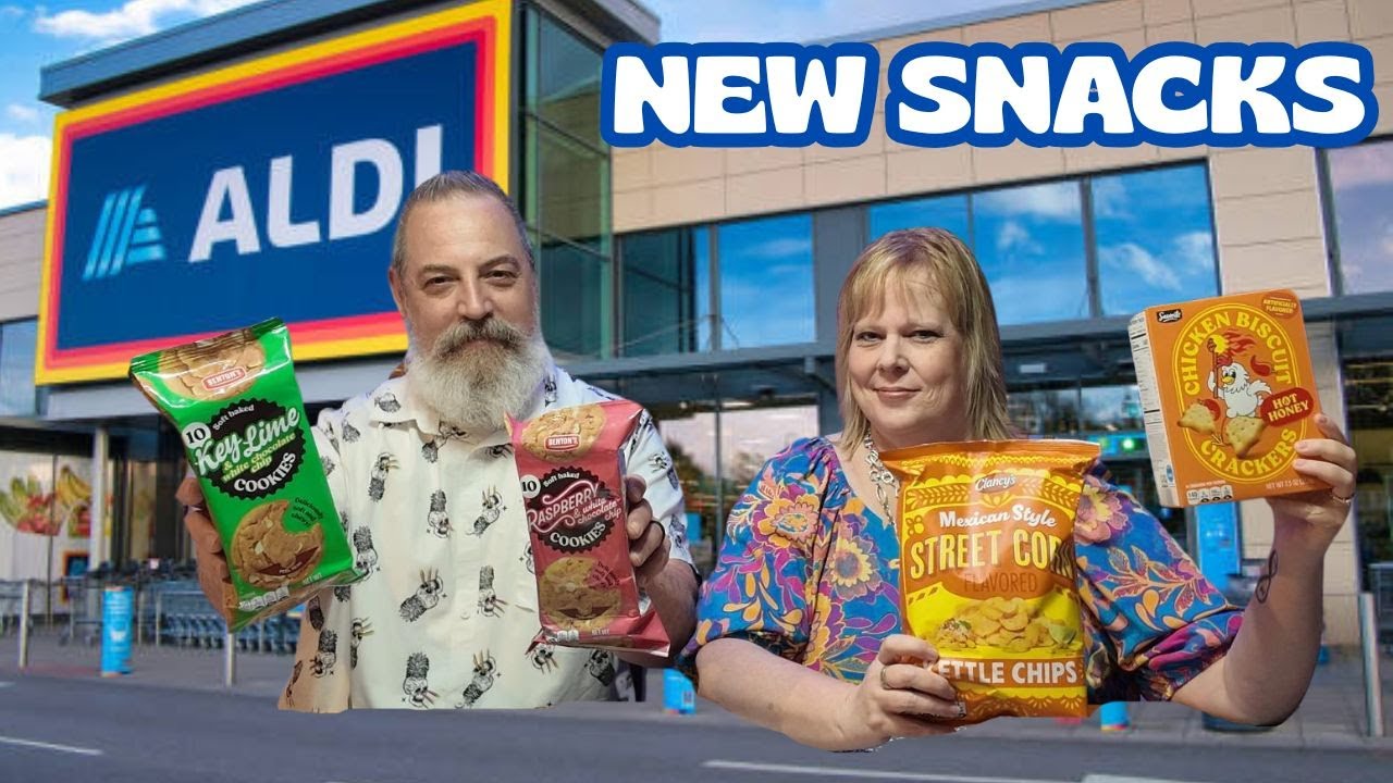 TRYING NEW SNACKS FROM ALDI - YouTube