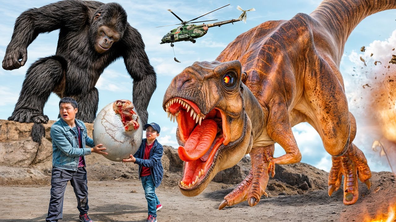 The Best Movies Dinosaur Rexy 2024 Full T Rex Chase Jurassic Park 4 ...