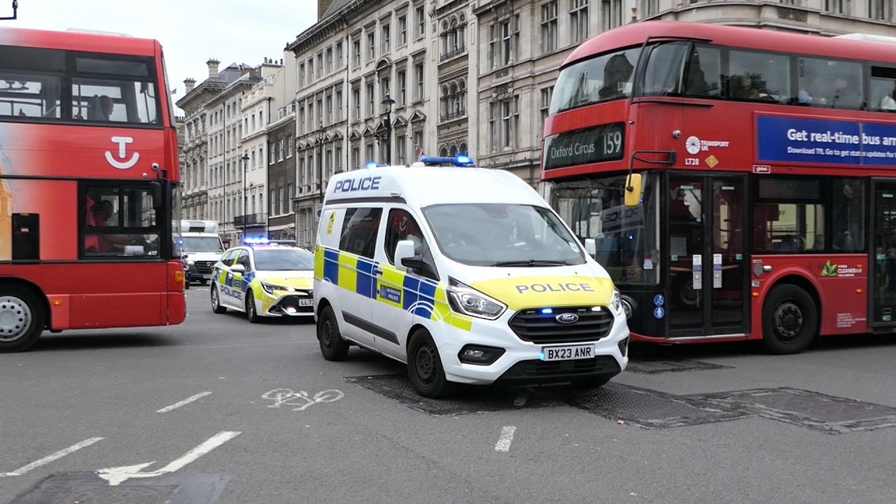 City Police Task Force & Metropolitan Police Responding In London - YouTube
