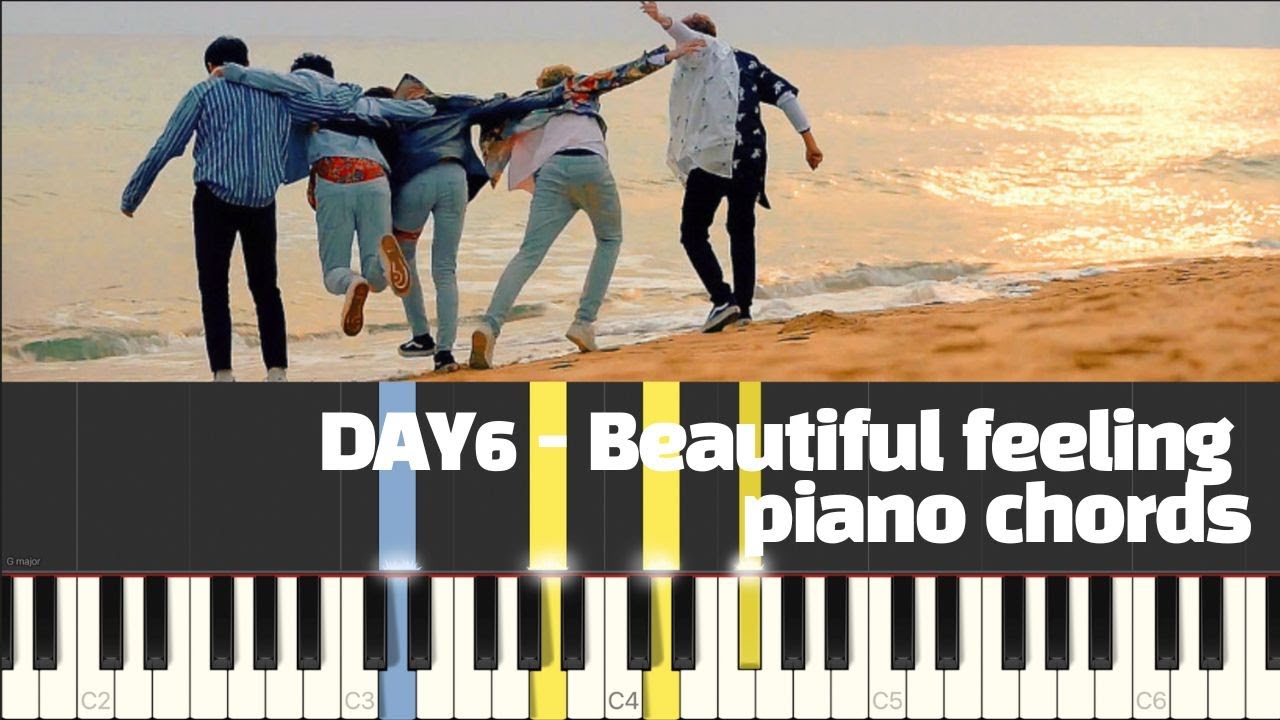 DAY6 데이식스 - Beautiful Feeling 피아노 반주 튜토리얼 | piano chords | piano tutorial with AR | ピアノ楽譜 | 반주 ...