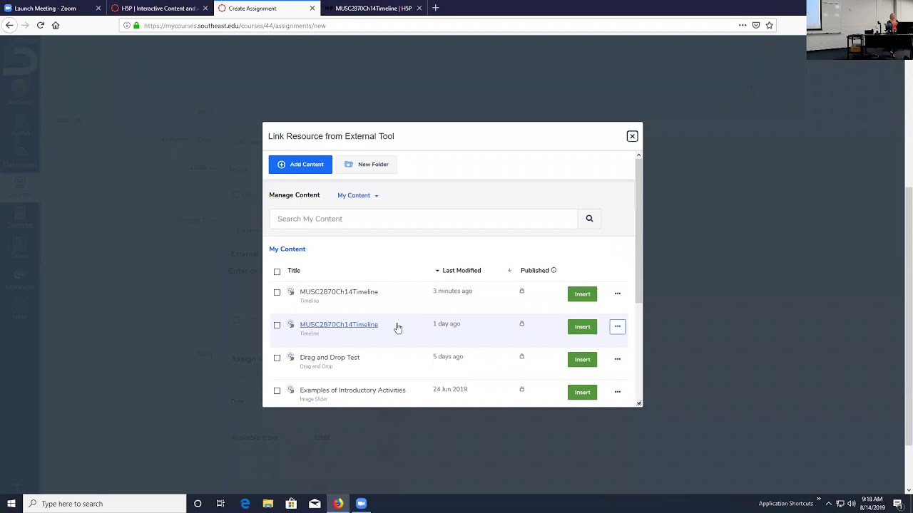 Canvas - H5P - YouTube