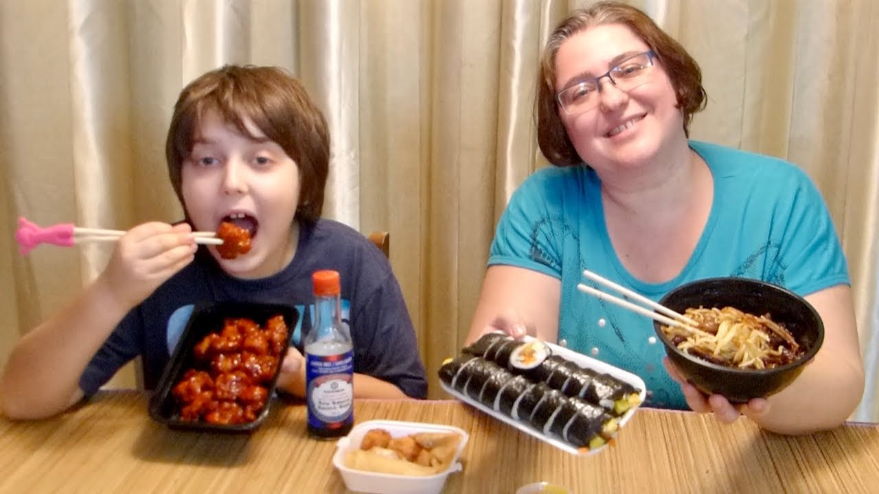 Korean Popcorn Chicken, Jajangmyeon (짜장면) And Kimbap | Gay Family ...