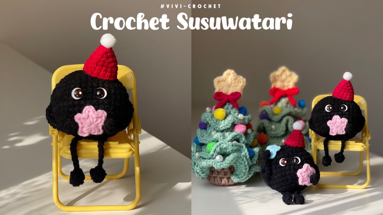 How To Crochet Susuwatari | Soot sprites Amigurumi🌟🎄 - YouTube