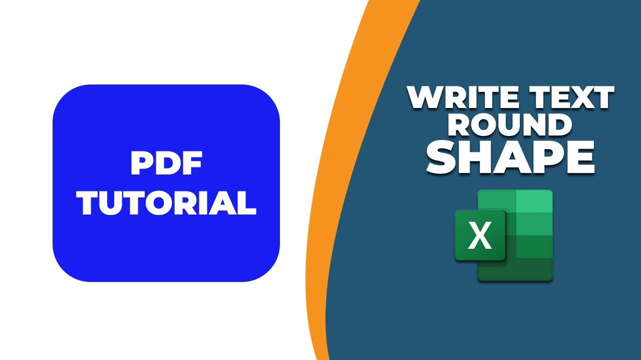How to write text in round shape in excel - YouTube