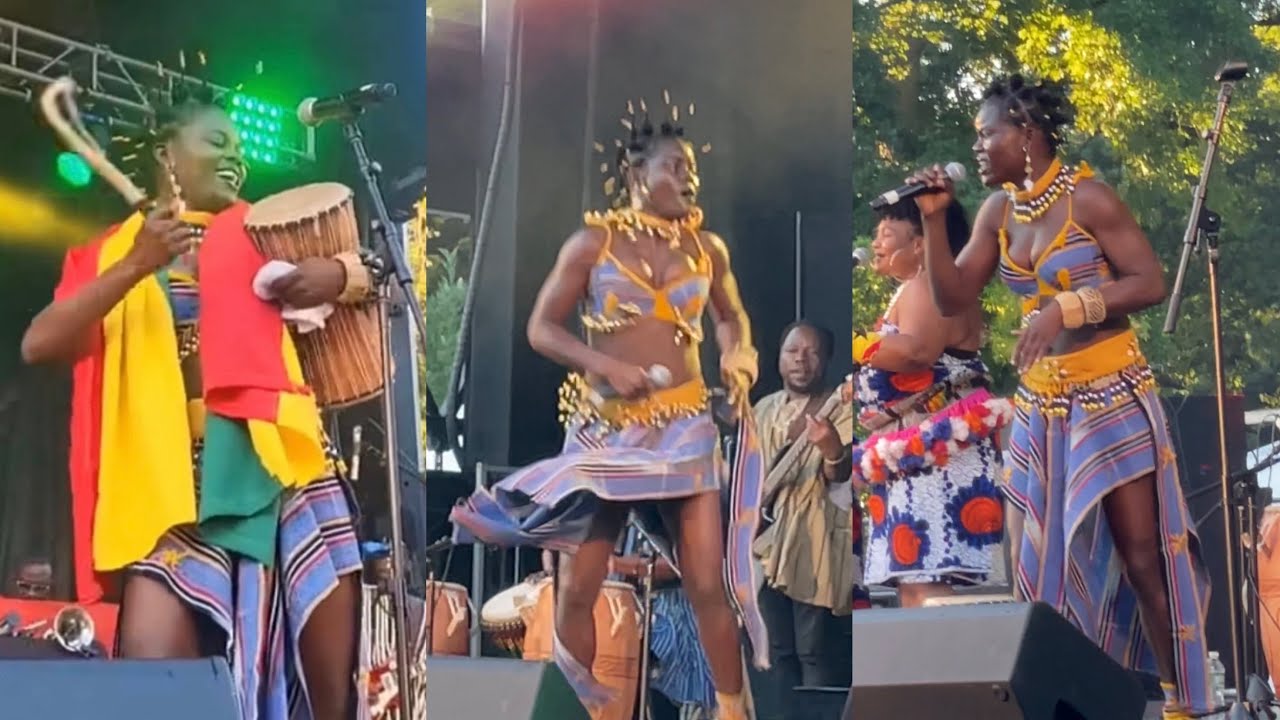 Wiyaala Storms SummerStage in New York With Energetic Performance - YouTube