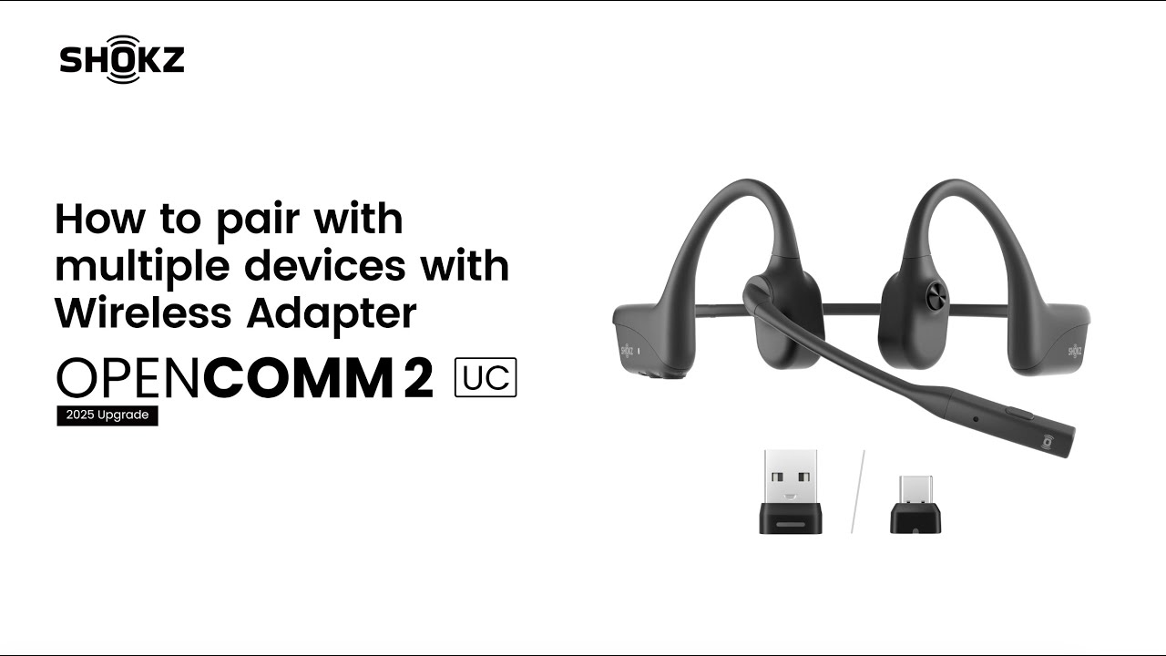 Shokz OpenComm2 UC｜How to pair with multiple devices with Wireless ...