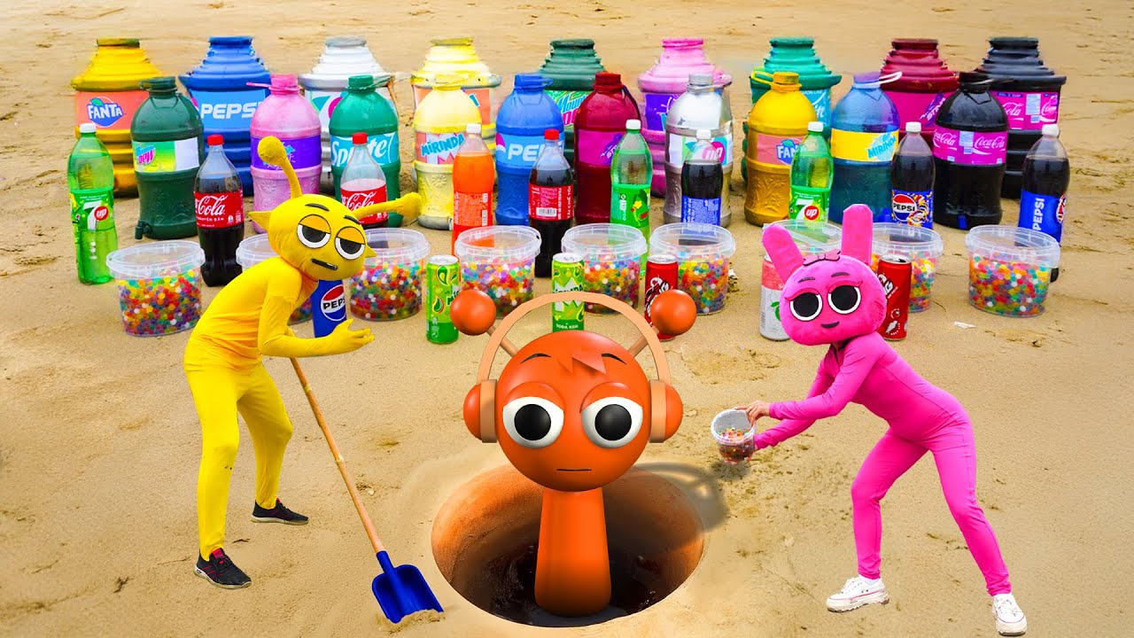 Eruption from Sprunki Oren hole, Pepsi, Fanta, Coca Cola | Incredibox ...