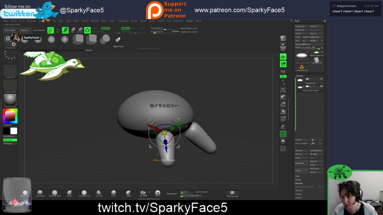 zBrush Modeling Turtle Bird - YouTube