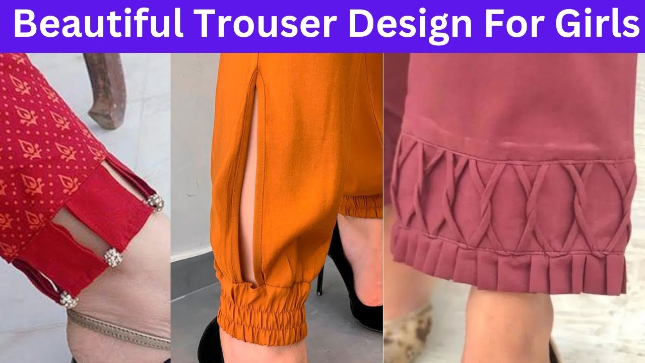 Girls Trouser Design pakistani | Capri Design | Trouser Design With ...