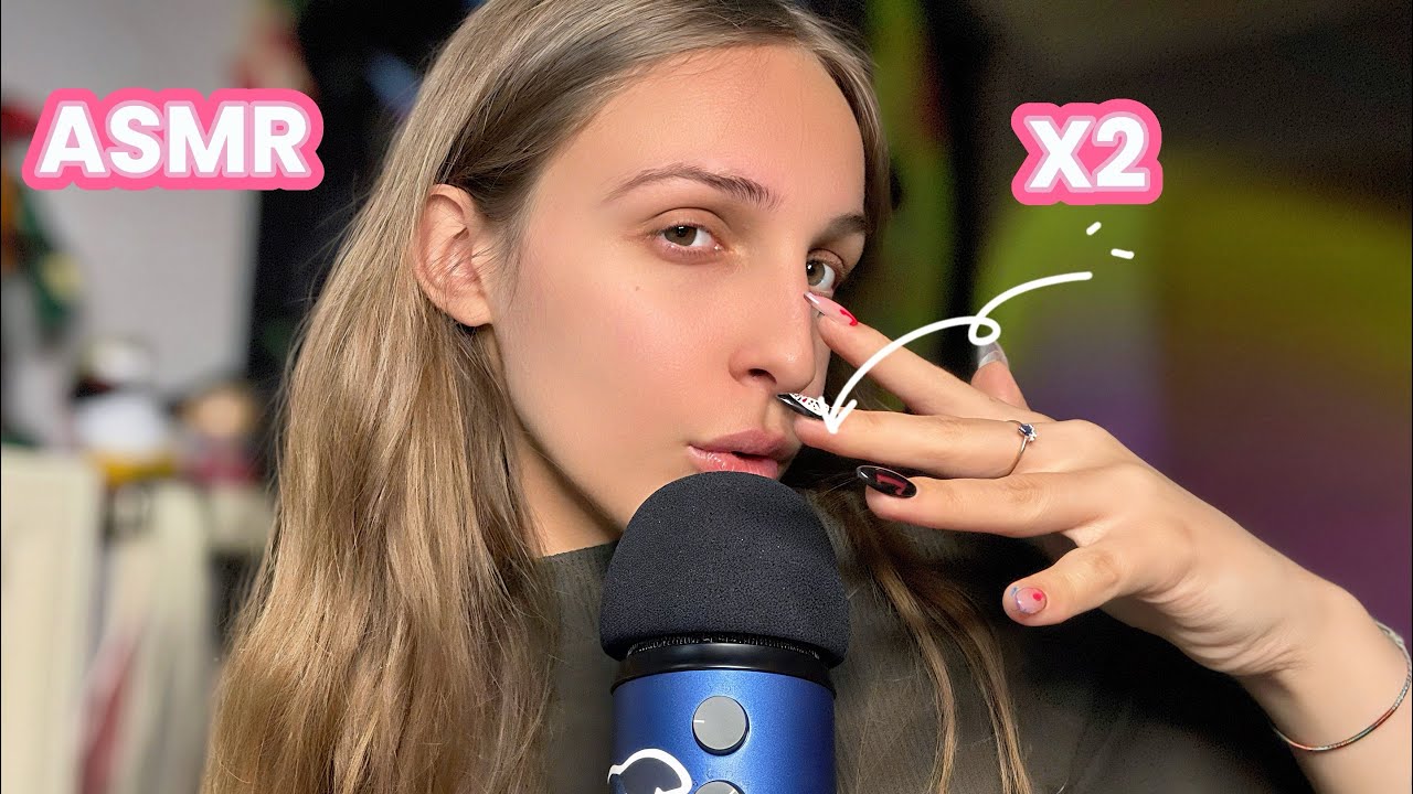 ASMR x2 POUR UN MAX DE FRISSONS (bruits de bouche intense👄) - YouTube