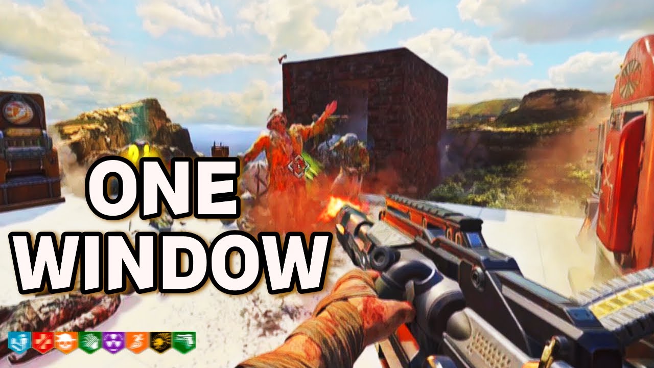 BO3 ZOMBIES pero los zombies salen de UNA VENTANA (One window Challenge ...