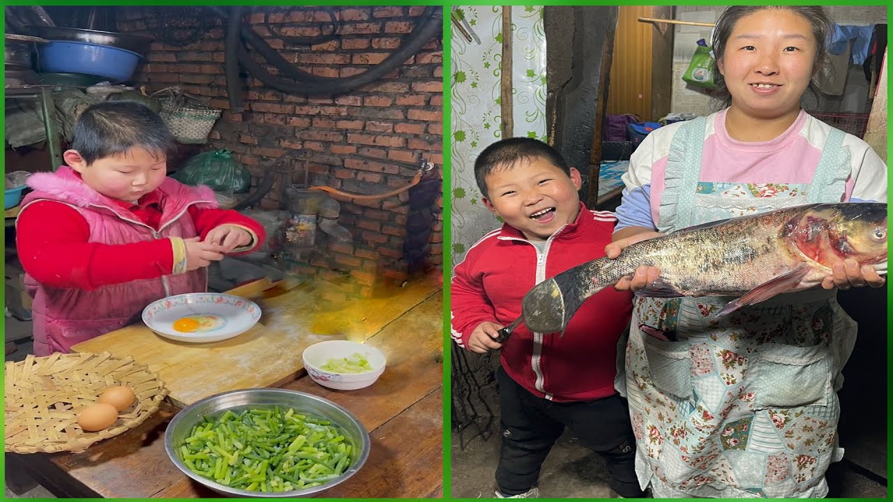 Wonderful ! Rural life little Chef cook food 조리 クック look professional ...